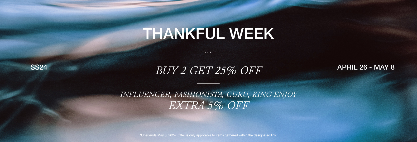THANKFUL WEEK PROMOTION | SPRING SUMMER 2024 | Hong Kong ITeSHOP